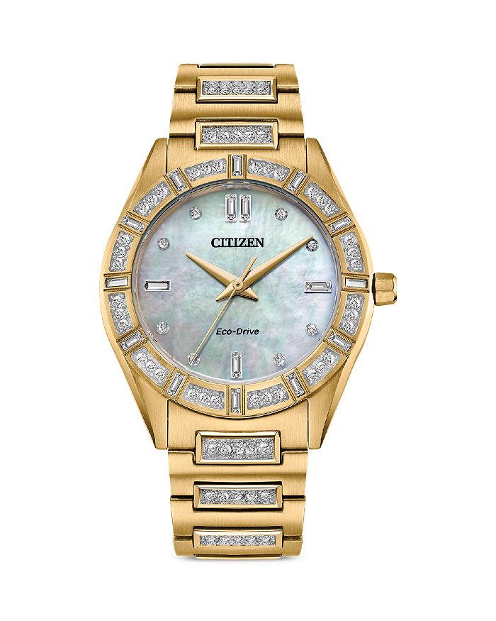 Citizen Eco-Drive Crystal Watch, 34mm | Bloomingdale's