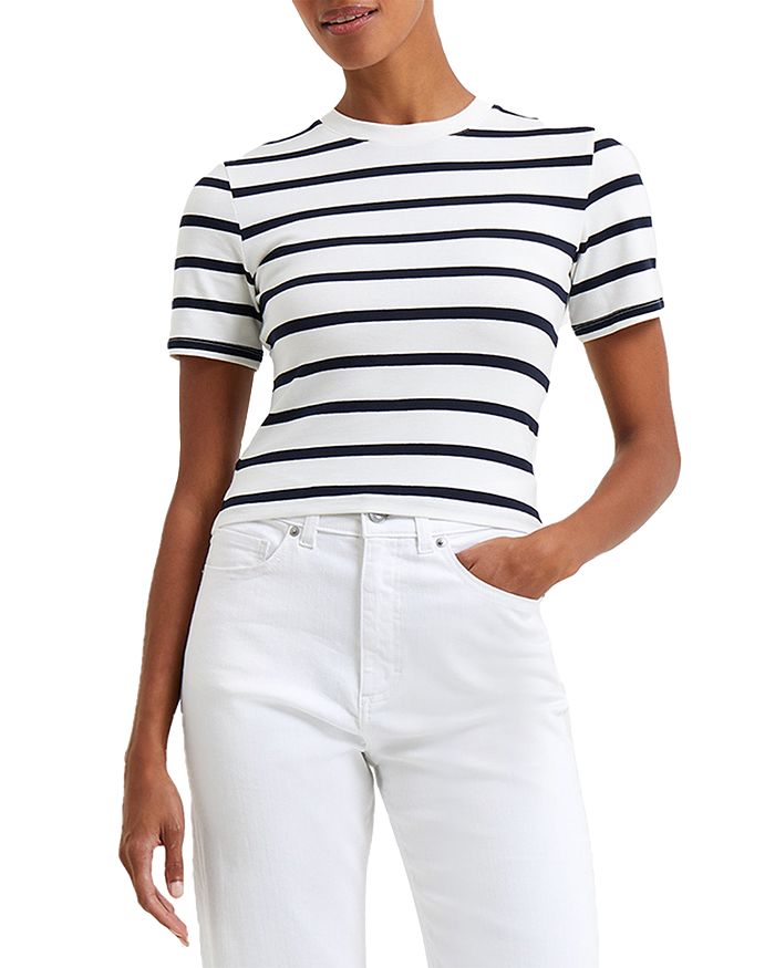 FRENCH CONNECTION Rallie Striped Tee | Bloomingdale's