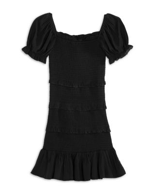 Click here for KatieJnyc Girls Laila Puff Sleeve Tiered Smocked D... prices