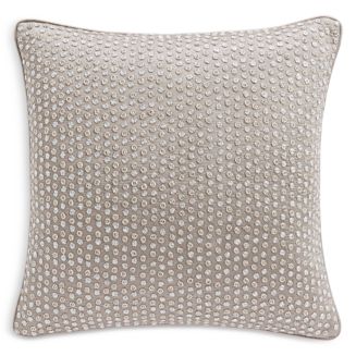 Hudson Park Collection Taupe Decorative Pillow, 16" x 16" - 100% ...