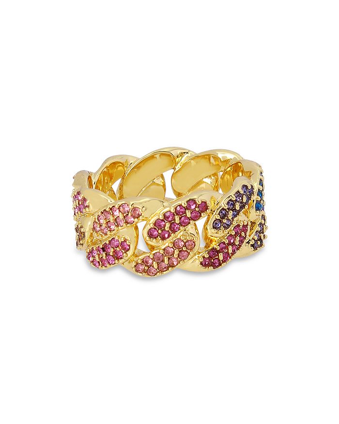 KURT GEIGER LONDON Rainbow Link Band Ring | Bloomingdale's