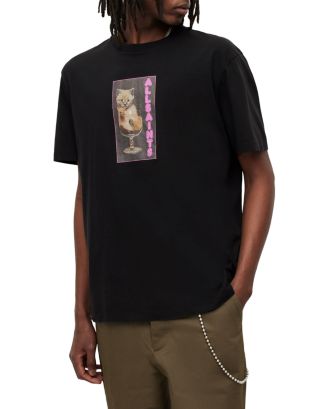 ALLSAINTS Sherry Logo Kitten Graphic Tee | Bloomingdale's
