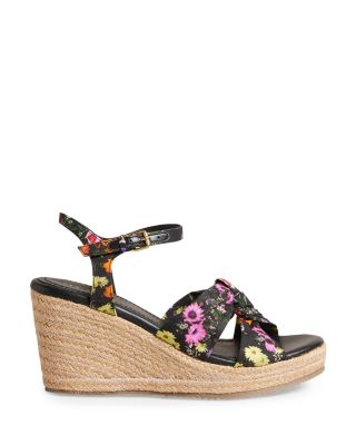 Ted Baker Women's Cardima Floral Soft Knot Espadrille Wedge Sandals ...