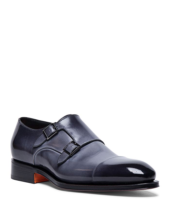 Santoni Men's Carter Double Buckle Monk Strap Shoes | Bloomingdale's