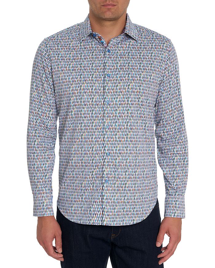 Robert Graham Classic Fit Micro Geometric Print Shirt | Bloomingdale's