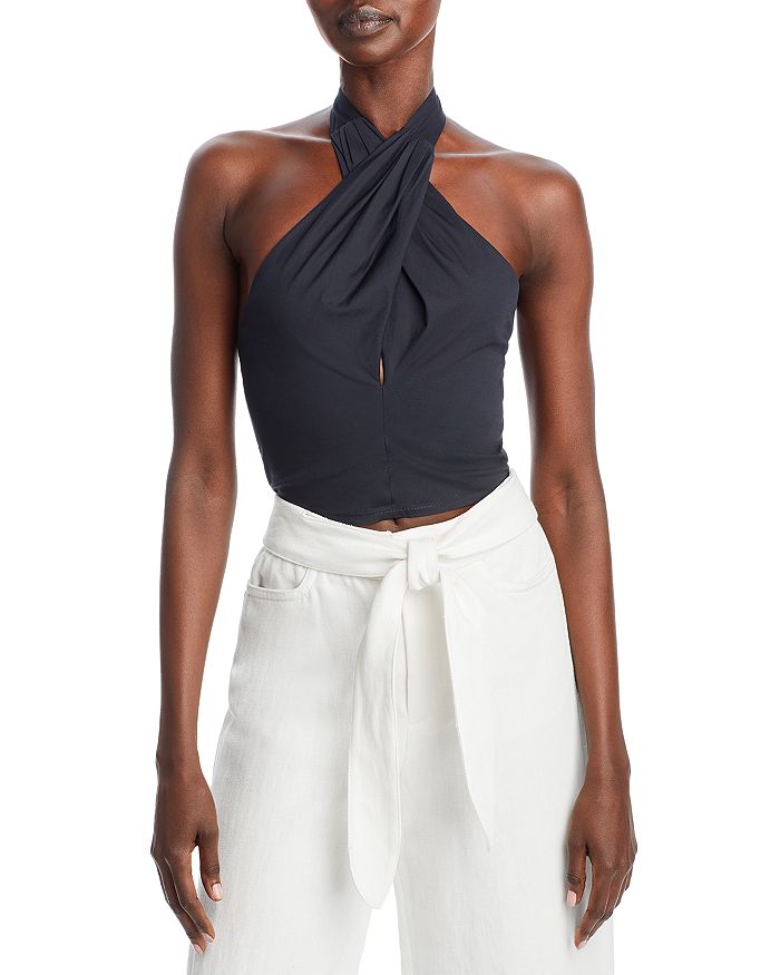 STAUD Kai Smocked Halter Top | Bloomingdale's