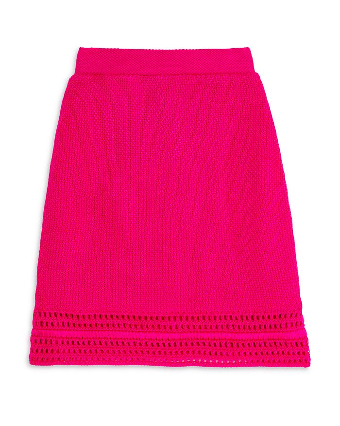 AQUA Girls' Crochet Elastic Waist Skirt - Big Kid | Bloomingdale's