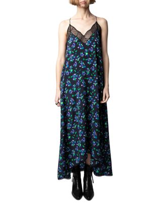 Zadig & Voltaire Risty Floral Print Silk Dress | Bloomingdale's