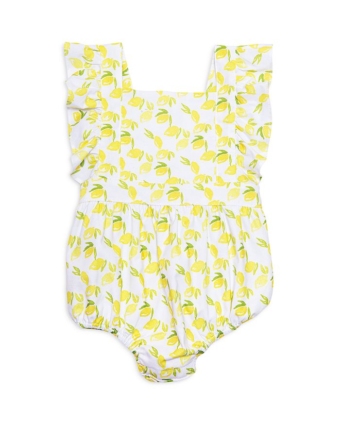 Worthy Threads Girls Bubble Romper in Lemons - Baby | Bloomingdale's