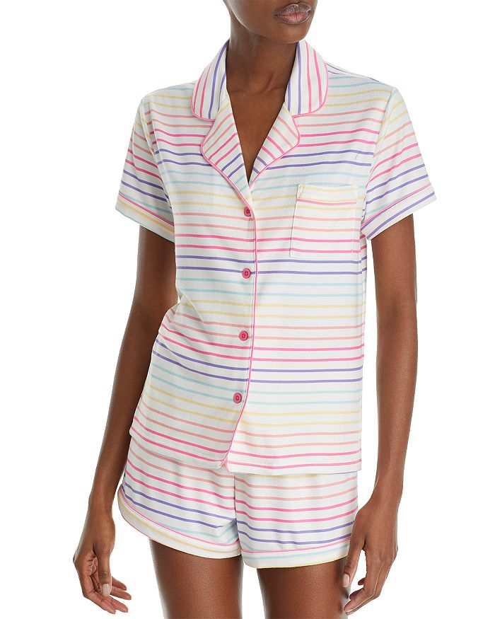 AQUA AQUA Love Striped Pajama Set - 100% Exclusive | Bloomingdale's