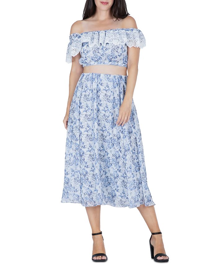 standards & practices Ruffled Shoulder Two Piece Dress | Bloomingdale's