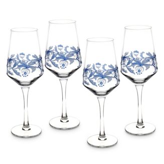 Spode Blue Italian Wine Glasses, Set of 4 | Bloomingdale's