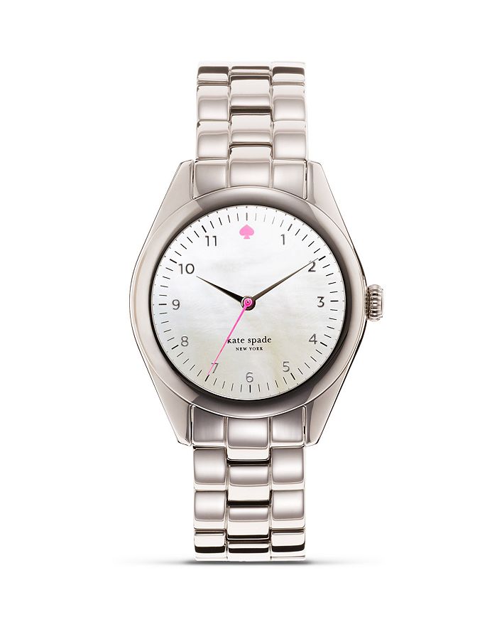kate spade new york Silver Seaport Bracelet Watch, 34mm | Bloomingdale's