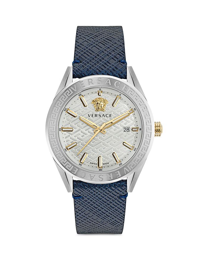 Versace V-Code Watch, 42mm | Bloomingdale's