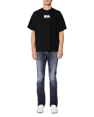 RTA Colin Cotton Short Sleeve Blurred Logo Tee | Bloomingdale's