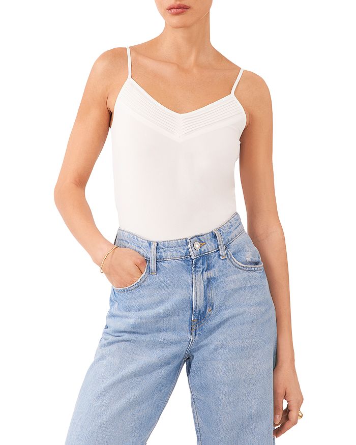1.STATE Pintucked V Neck Cami | Bloomingdale's