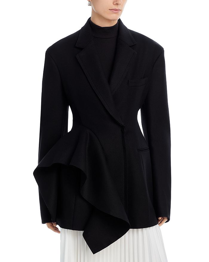 Jason Wu Collection Melton Wool Sculpted Jacket | Bloomingdale's
