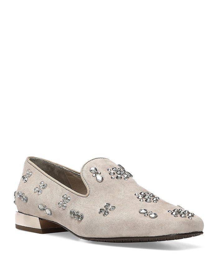 Donald Pliner Women's Embellished Smoking Slipper Flats | Bloomingdale's