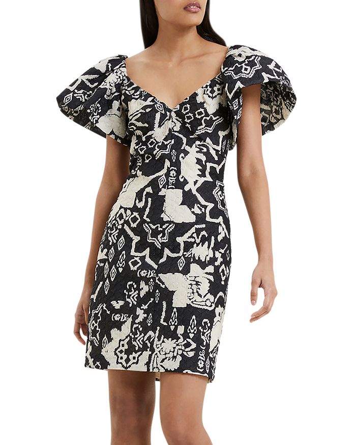 FRENCH CONNECTION Deon Candra Jacquard Dress | Bloomingdale's