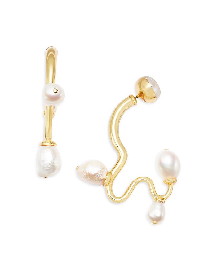 Cult Gaia Cristina Cultured Freshwater Baroque Pearl Front To Back