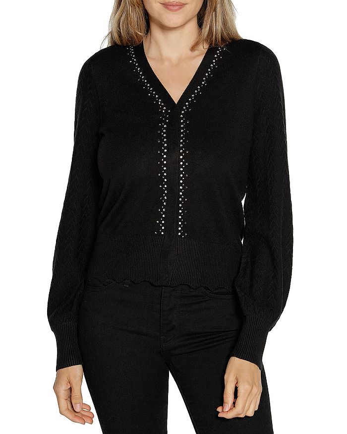 Belldini Embellished V Neck Cardigan | Bloomingdale's