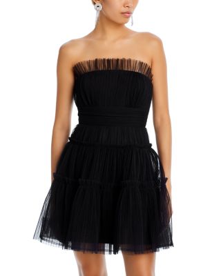 Click here for Bcbgmaxazria Strapless Tiered Tulle Mini Dress prices
