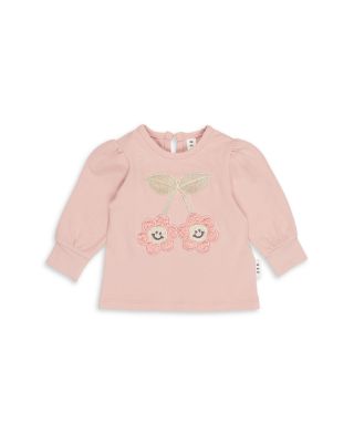 Huxbaby Girls' Smile Flower Puff Sleeve Top - Baby, Little Kid ...