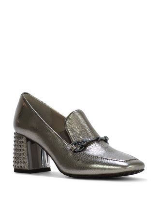 Donald Pliner Women's Snake Embossed Leather Loafer Pumps | Bloomingdale's