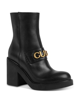 Gucci Women's Logo Platform High Heel Boots | Bloomingdale's
