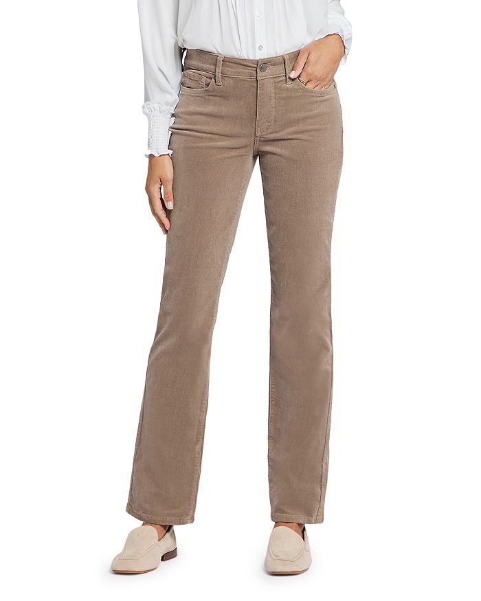 NYDJ Marilyn High Rise Straight Leg Corduroy Pants | Bloomingdale's