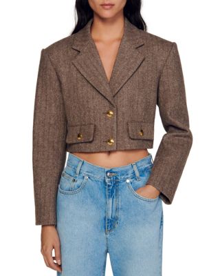 Sandro Lonny Cropped Jacket | Bloomingdale's