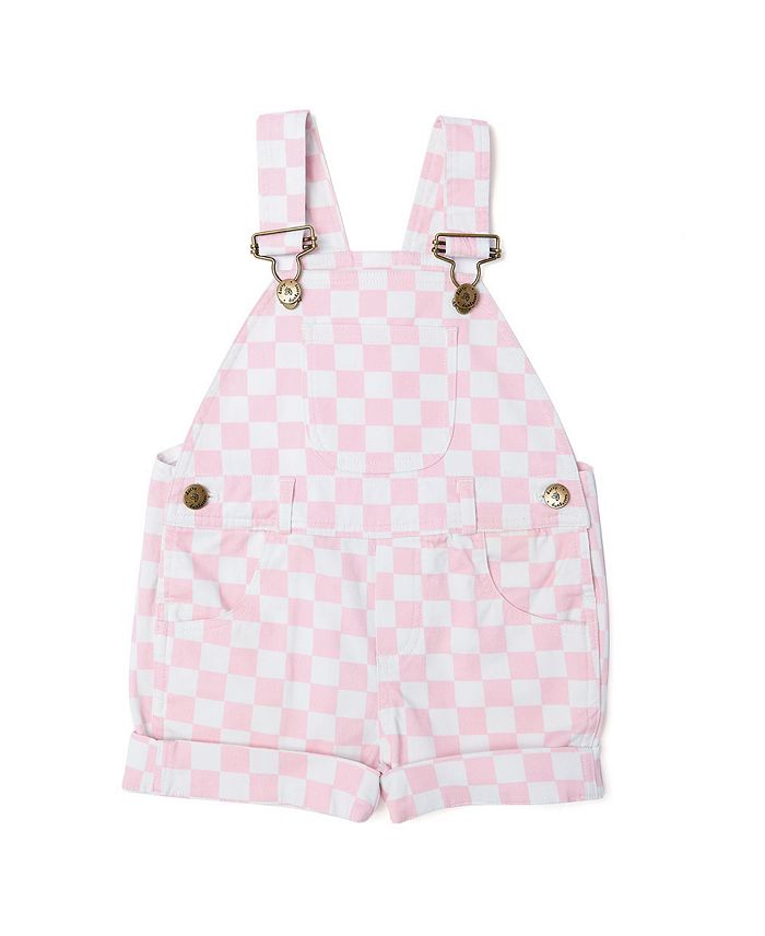 Dotty Dungarees Unisex Checkerboard Overall Shorts - Baby, Little Kid ...