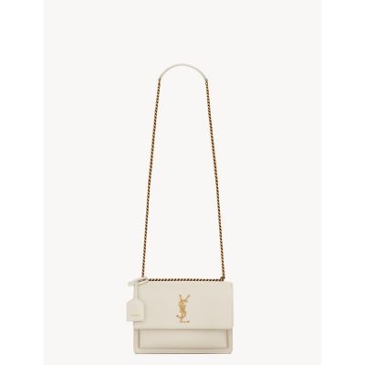 Click here for Saint Laurent Sunset Medium Crossbody Bag in Smoot... prices