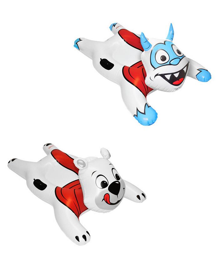 CocoNut Outdoor Character Snow Tube Polar Bear & Yeti Bundle - Ages 8 ...