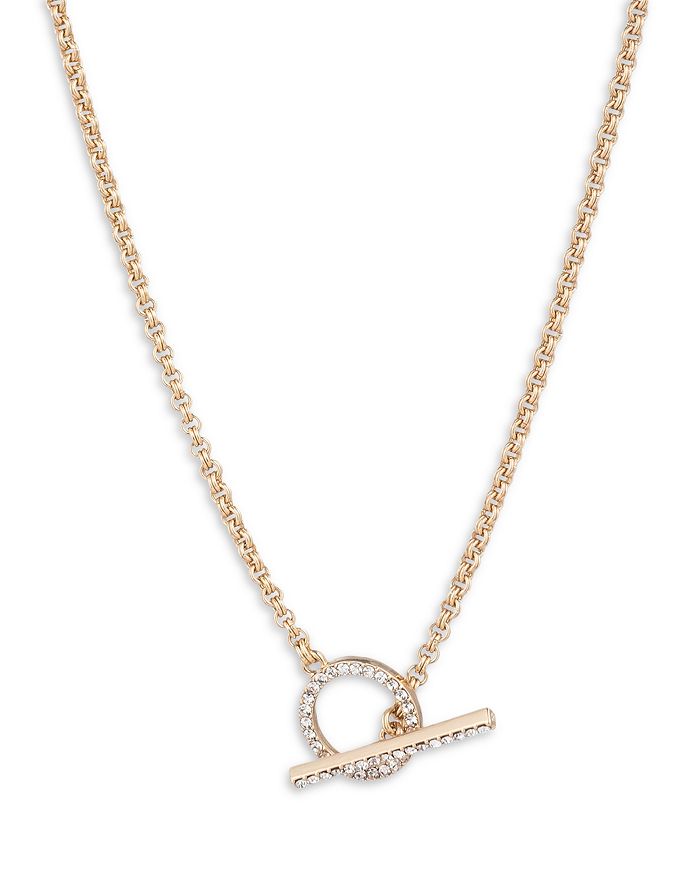 Ralph Lauren Lauren Pavé Toggle Collar Necklace, 16" | Bloomingdale's