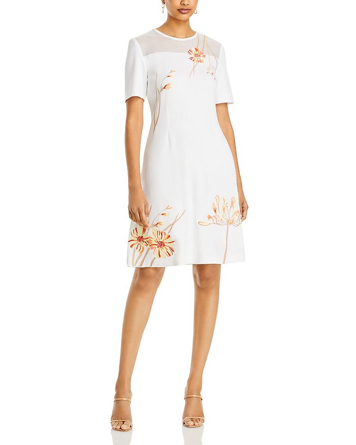 Misook Floral Print Shift Dress | Bloomingdale's