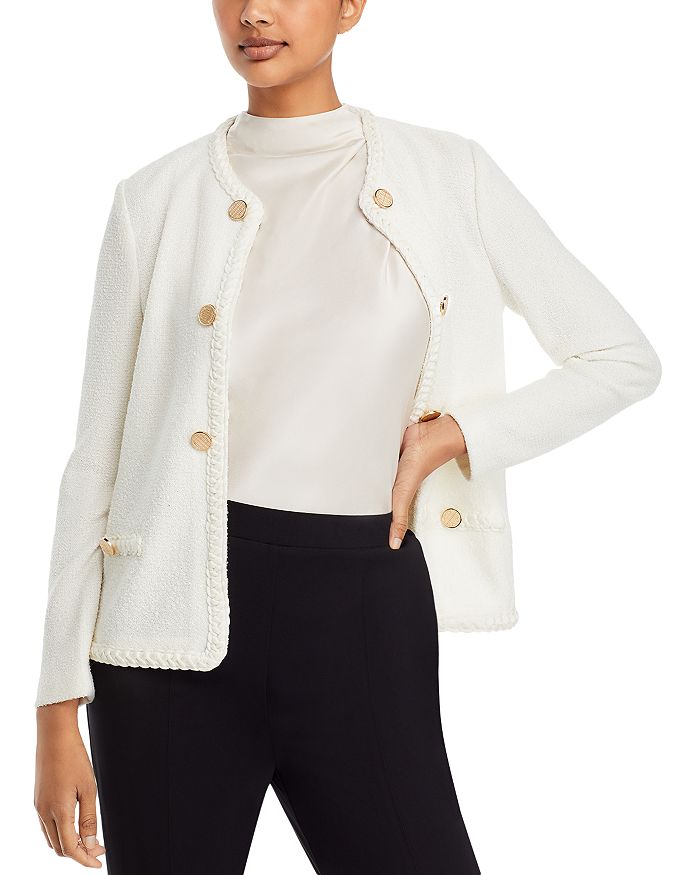 Misook Novelty Button Tweed Knit Jacket | Bloomingdale's