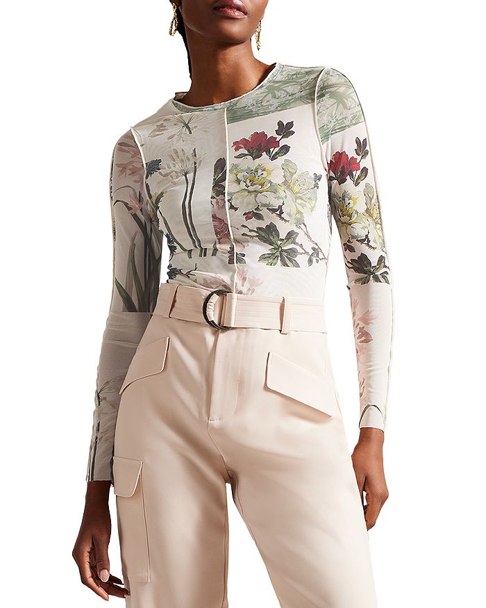 Ted Baker Lareana Mesh Top | Bloomingdale's