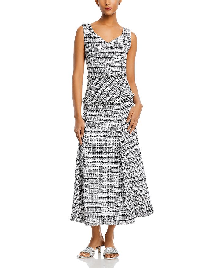 Misook Fringe Trim Drop Waist Dress | Bloomingdale's