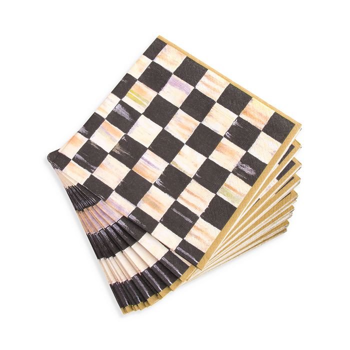 Mackenzie-Childs Courtly Check Paper Lunch Napkins, 20 pack ...