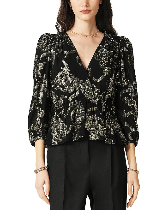 ba&sh Beverly Crossover V Neck Top | Bloomingdale's