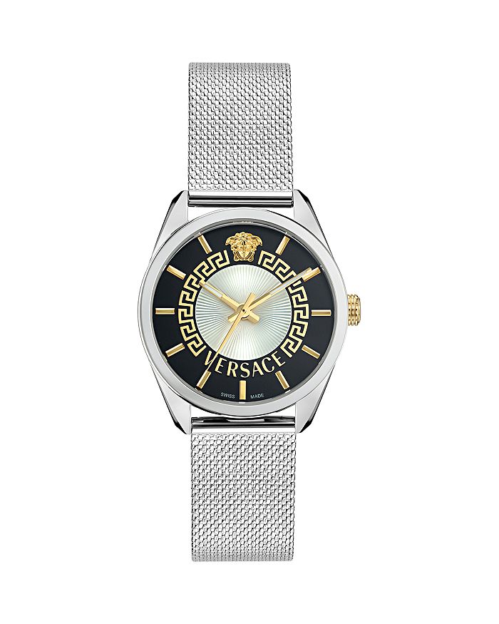 Versace V Circle Watch, 36mm | Bloomingdale's