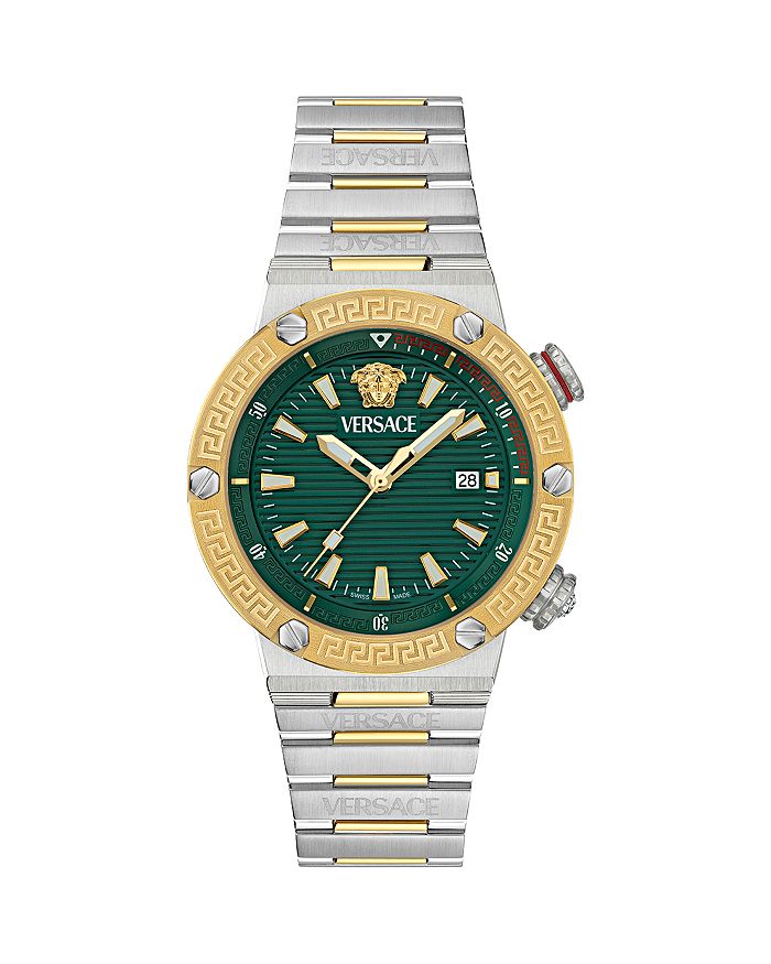Versace Greca Logo Diver Watch, 43mm | Bloomingdale's