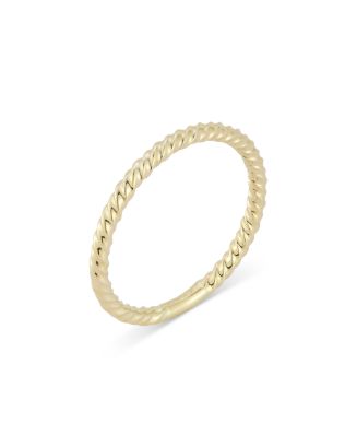 Moon & Meadow 14K Yellow Gold Twist Narrow Band | Bloomingdale's ...