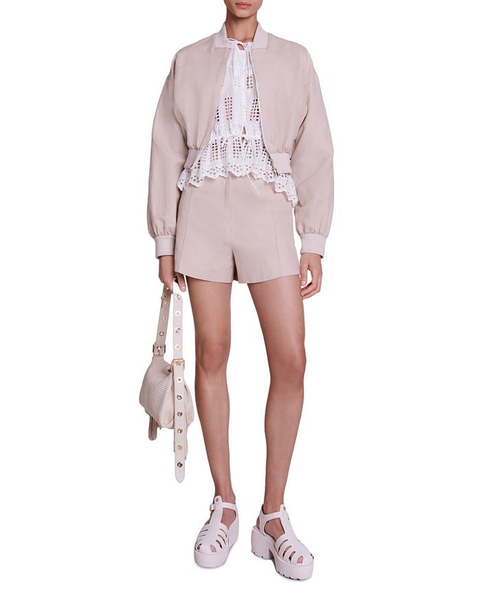 Maje Balimi Crop Jacket & Ialimi Shorts | Bloomingdale's