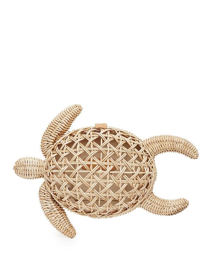 POOLSIDE The Tortoise Tote Rattan Crossbody/Clutch Bag | Bloomingdale's
