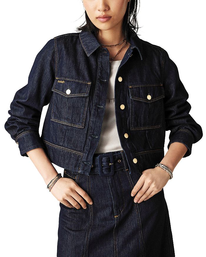 ba&sh Delia Cropped Denim Jacket | Bloomingdale's