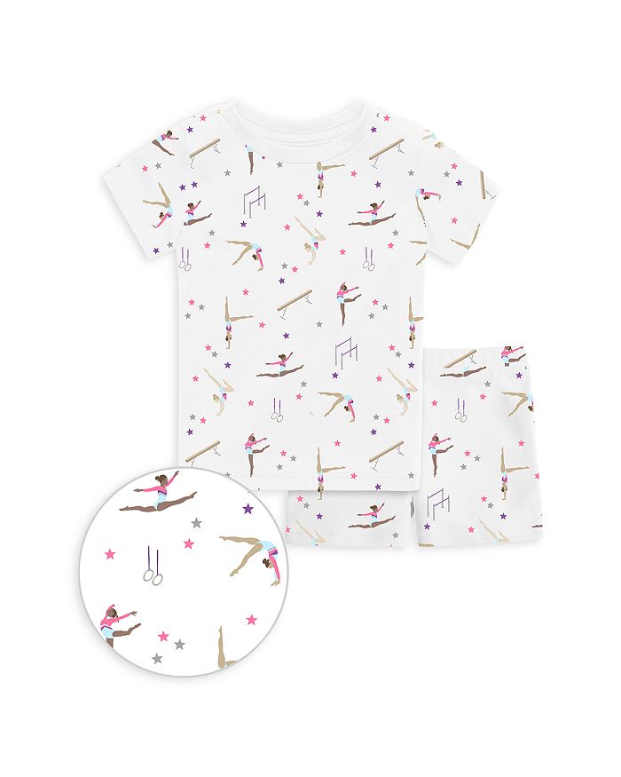 1212 Girls' Gymnastics Short Sleeve Pajama Set - Little Kid ...