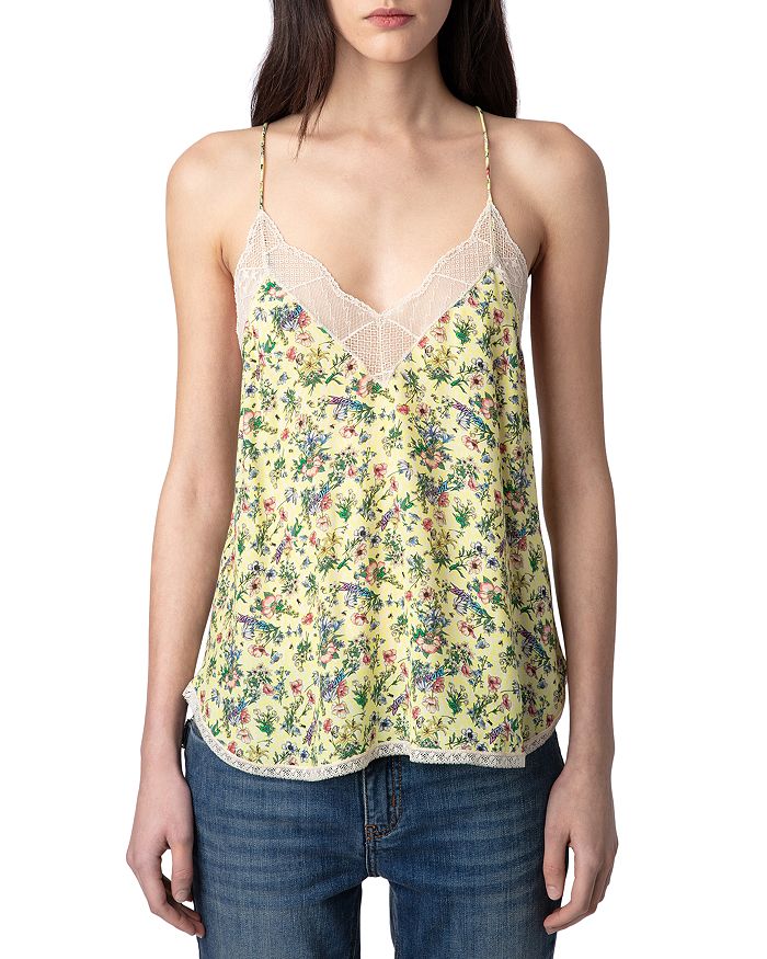 Zadig & Voltaire Christy Lace Trim Camisole | Bloomingdale's