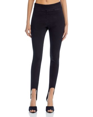 FRAME The Jetset High Rise Stirrup Jeans in Sheen Noir | Bloomingdale's
